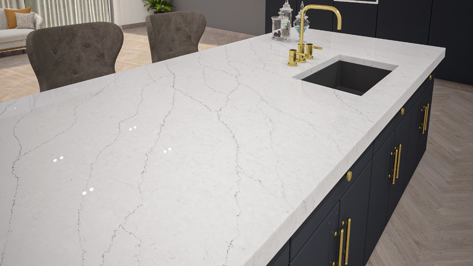 BABA QUARTZ // PRODUCT - CALACATTA MICHELANGELO